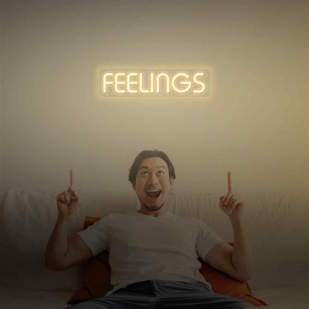 Feelings neon sign
