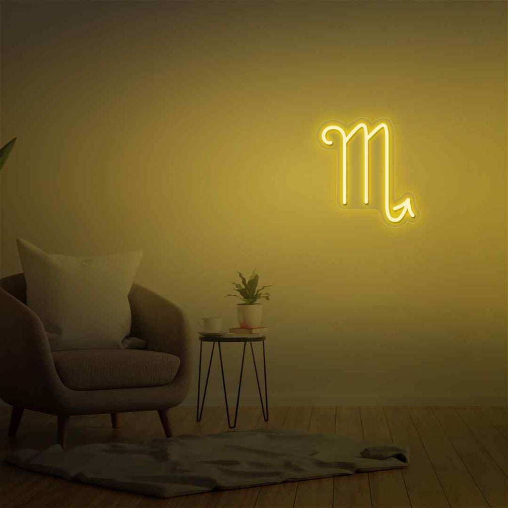 Scorpio neon sign